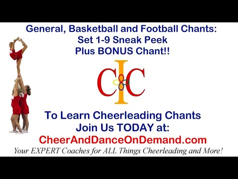 Ultimate Cheerleading 58 Chant Bundle Set 1 - 9 Video Chants PLUS Chee ...