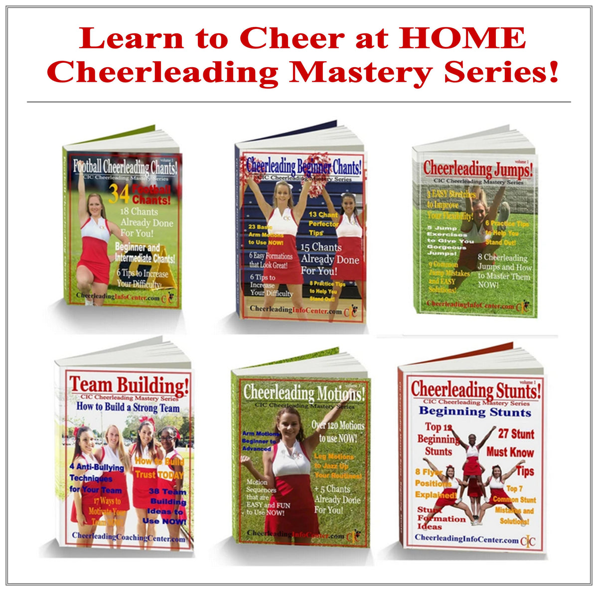 Learn to How to Cheer! - Cheerleading Mastery Series 6 Book Set – Cheer ...