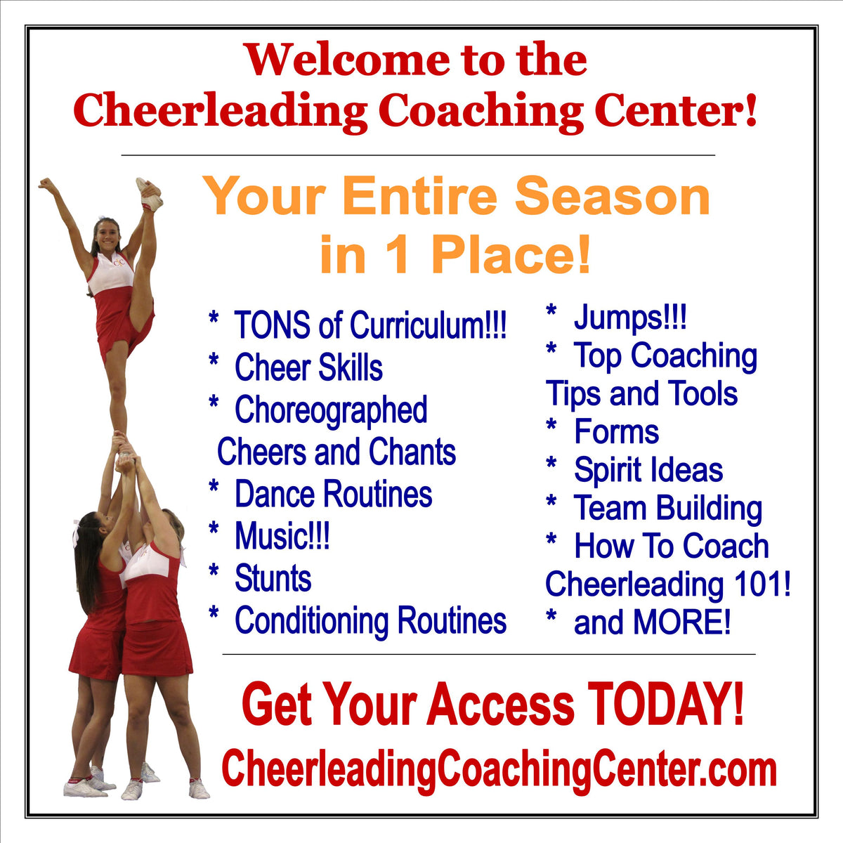 Cheerleading Coaching Center – Cheer and Dance On Demand