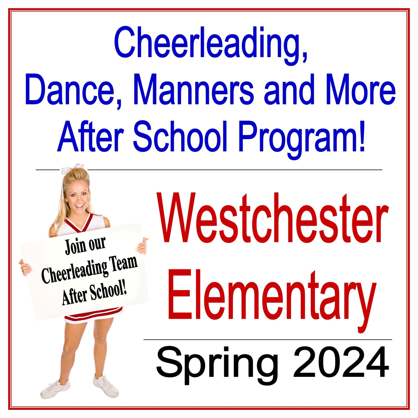 After School Program - Westchester Cheerleading Spring 2024 – Cheer and ...
