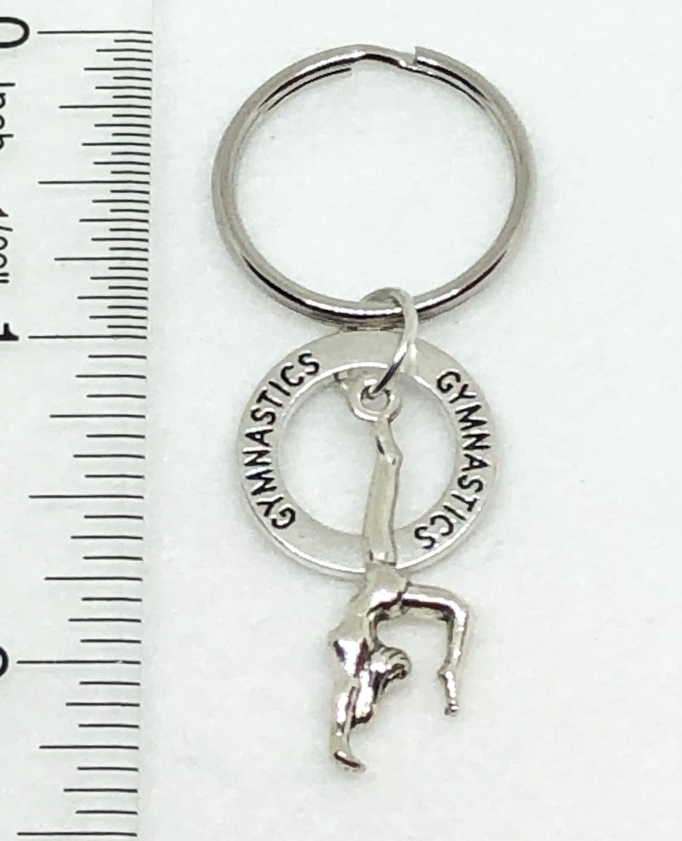 Personalize Your Own Gymnastics Charm Key Chain, Gymnastics Accessorie ...