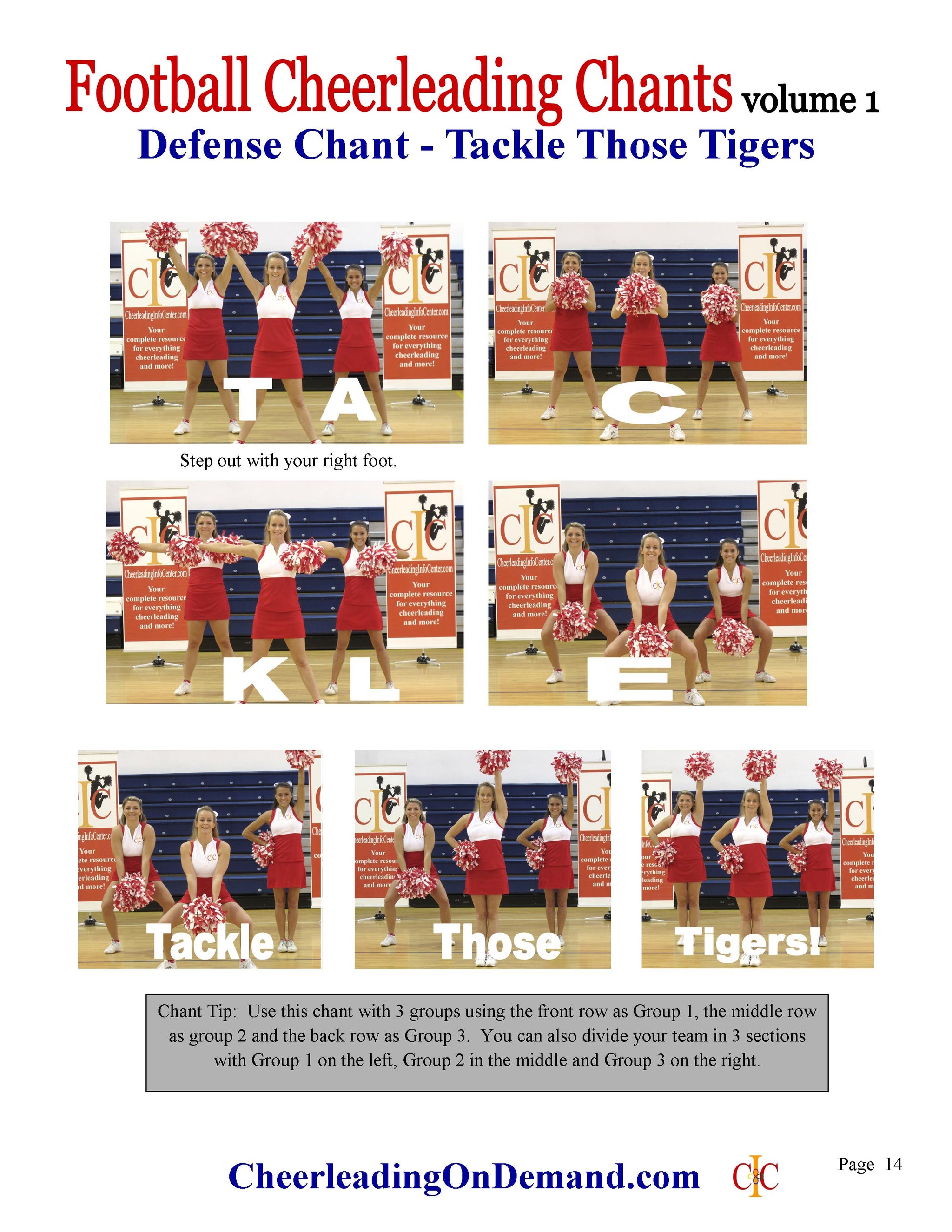 Cheerleading Football Chants Ebook by CheerleadingOnDemand.com – Cheer ...