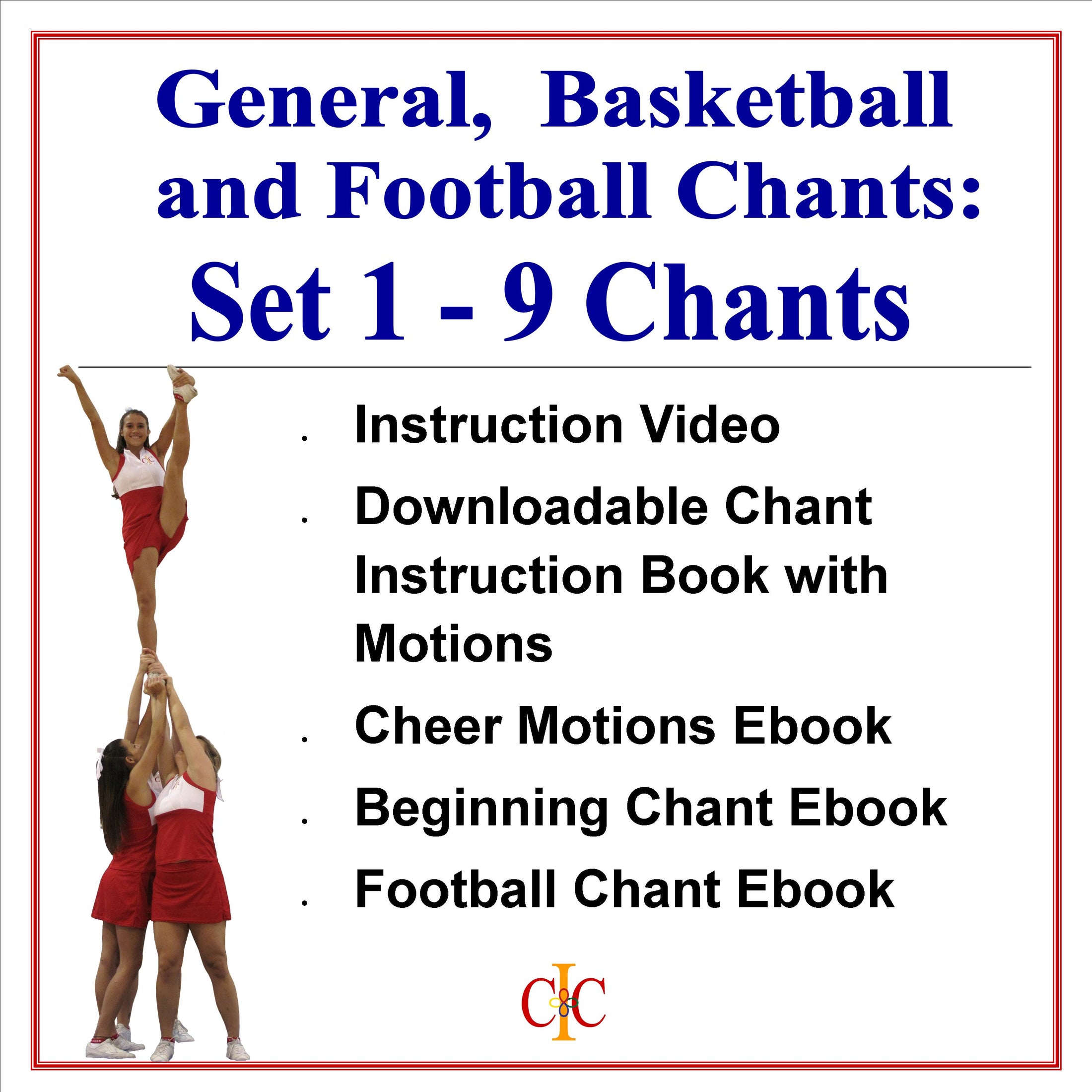 Ultimate Cheerleading 58 Chant Bundle Set 1 - 9 Video Chants PLUS Chee ...