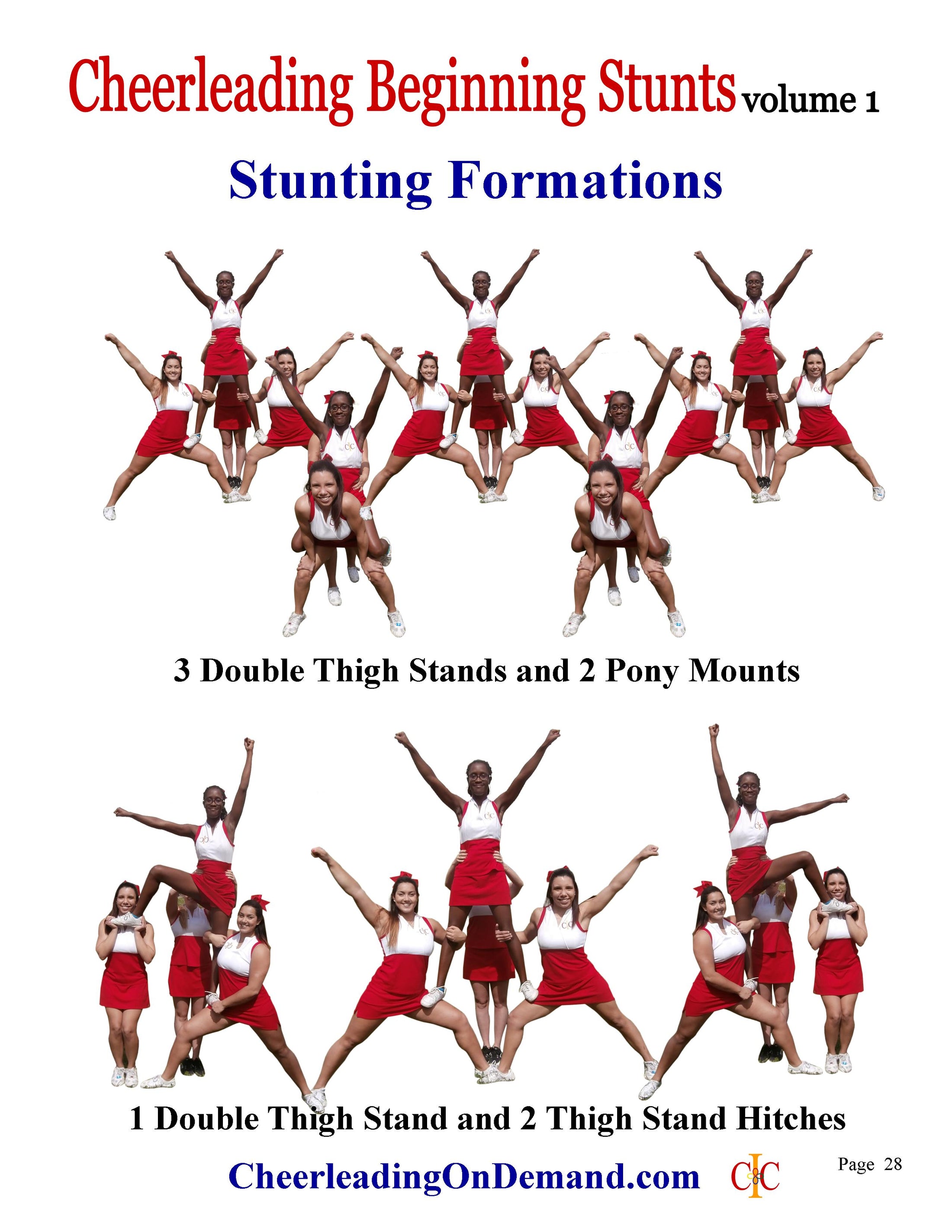 How to Do Cheerleading Stunts - Cheerleading Beginning Stunts Ebook ...