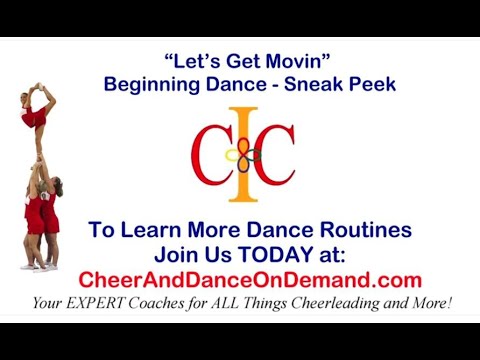 Beginning Dance Routine - Dance Let's Get Movin – Cheer and Dance On Demand