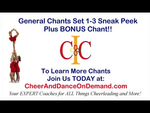 Cheerleading Chants -Set of 3 General Chants - Set 1 – Cheer and Dance ...